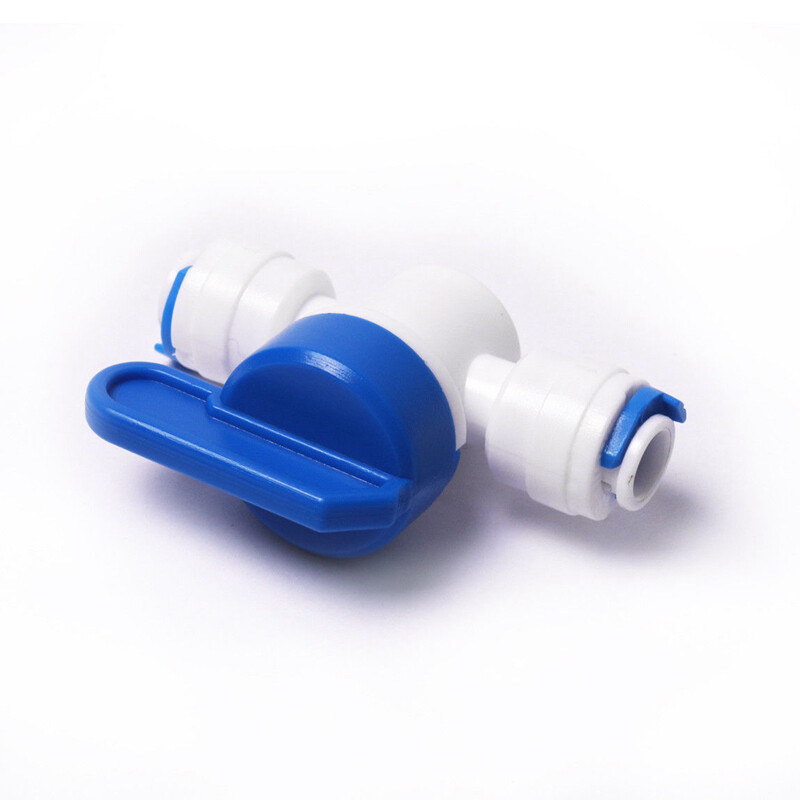 5Pcs Quick Connect Push 1/4" Ball Valve Inline Tap Fit RO Water Reverse ...