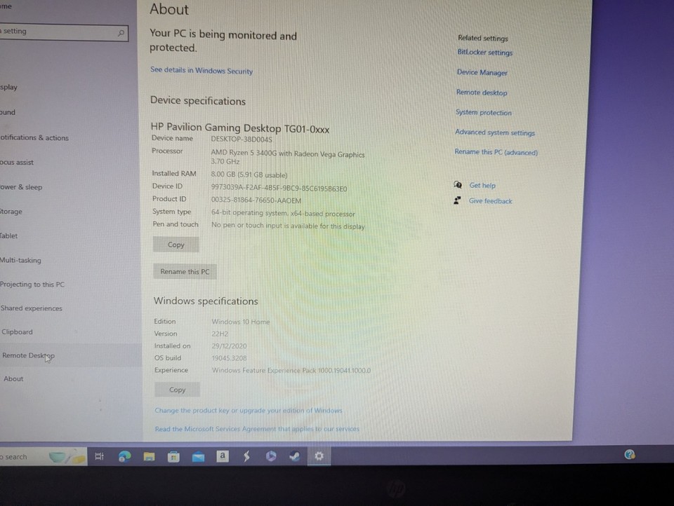 Hp Pavilion Nvidia G-Shock Gaming Pc Full Set Up. Specs In Last Photos ...