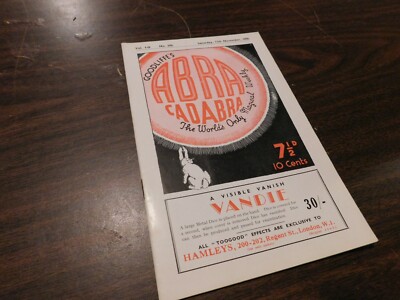 Goodliffe's Abracadabra Abra Magazine November 11, 1950 Sidney Sterk | eBay