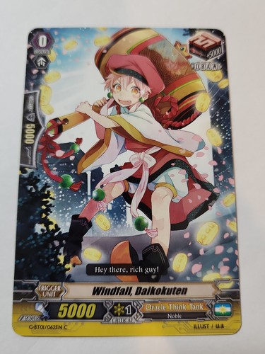 Cardfight!! Vanguard Windfall Daikokuten G-BT01/062EN C CFV NM | eBay UK