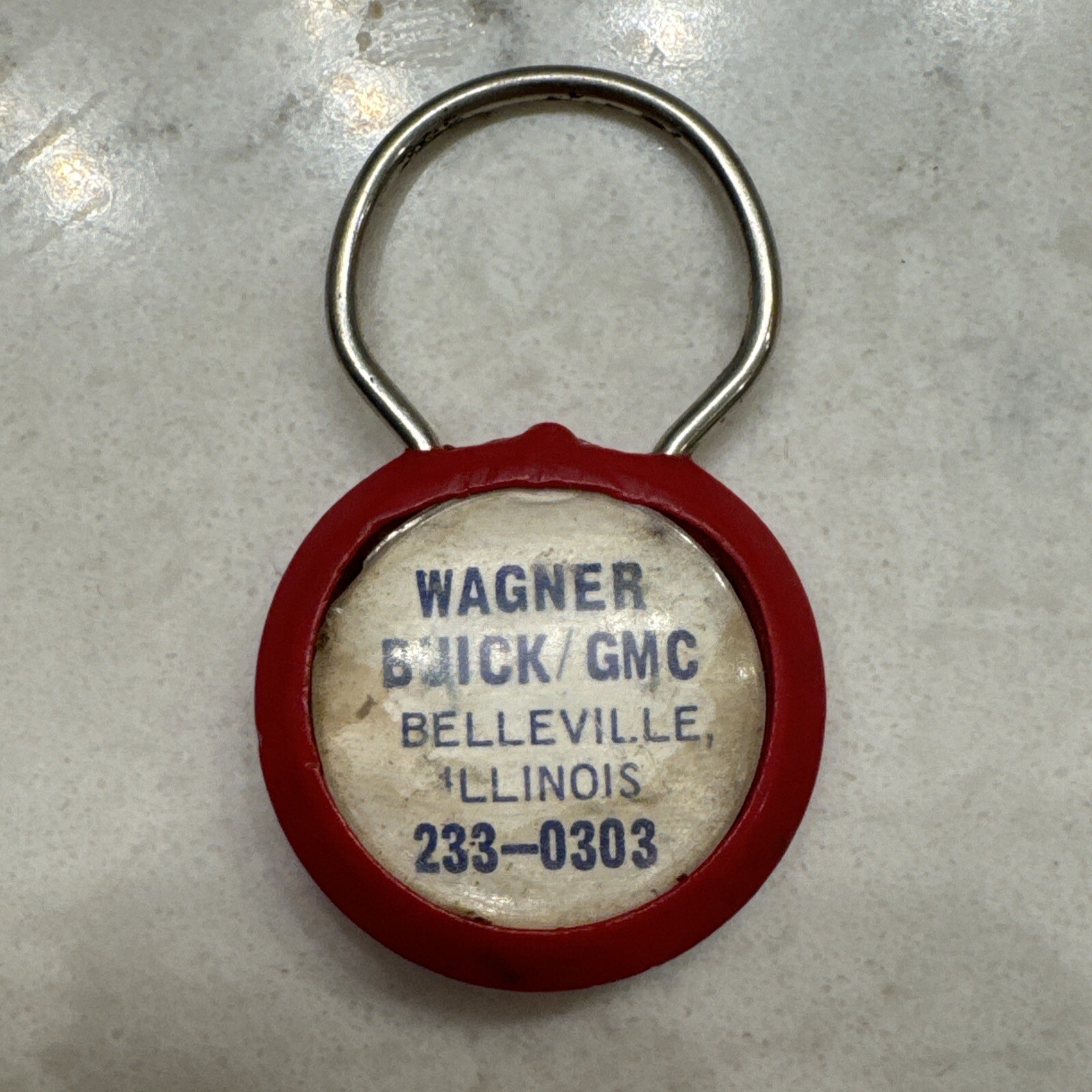 RARE VINTAGE Wagner Buick GMC DEALERSHIP KEYCHAIN Belleville Illinois ...
