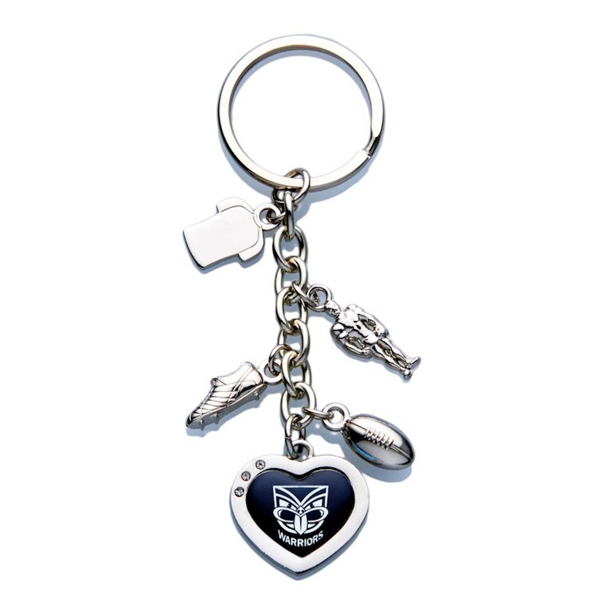 New Zealand Warriors NRL Charm Keyring Key Ring With Logo Charms | eBay