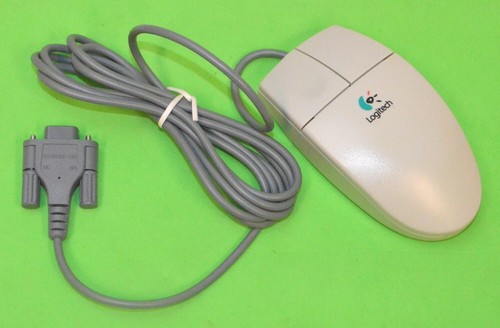 "Vintage" Logitech Mechanical, 2 Button Serial Mouse *New* M-M34 | eBay