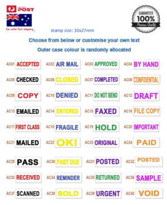 Accounting Approval Stamps