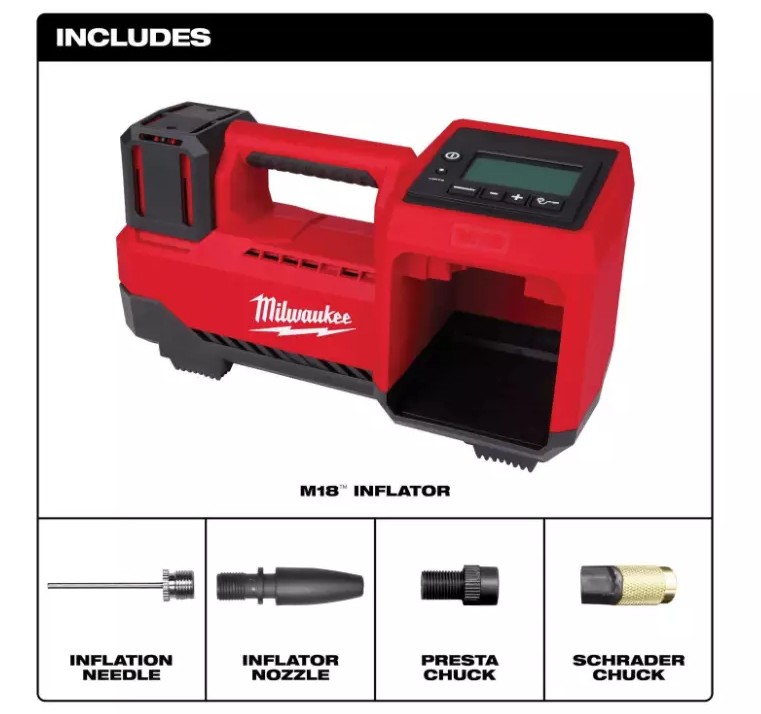 Milwaukee M18 18V Cordless Tire Inflator - 2848-20 for sale online | eBay