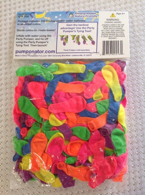 250 Biodegradable Water Balloons - The Original Pumponator FNT for sale ...
