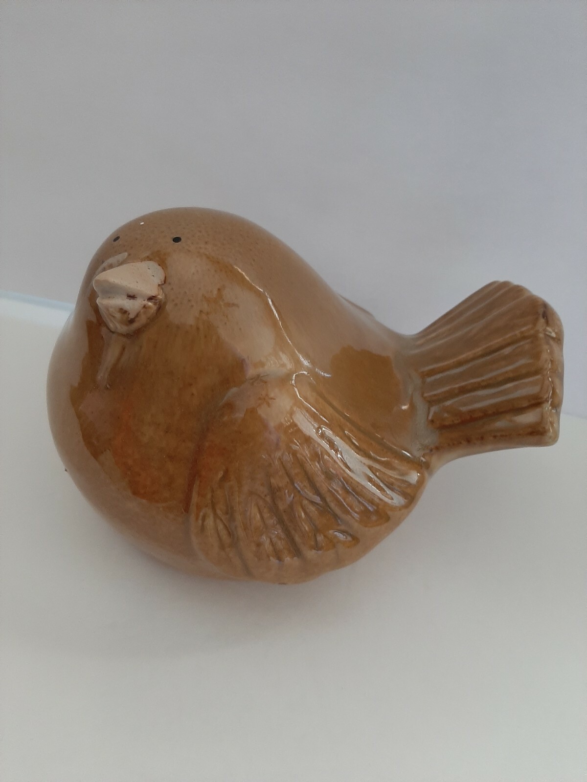 Vintage Fat Bird Pottery stoneware figurine Sculpture Boho Country ...