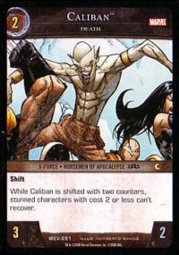 VS System: Caliban, Death [Played] Marvel Evolution TCG CCG Classic ...