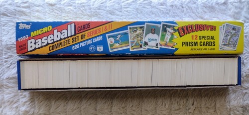 1993 Topps Baseball Micro Factory Complete 825 Card Set 12 Prism Cards ...