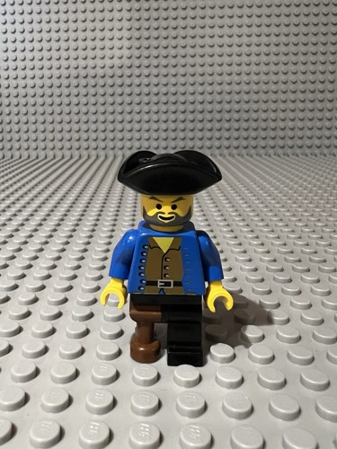 LEGO Pirate Brown Shirt Peg Leg Minifigure pi036 From Set 6248 Volcano ...