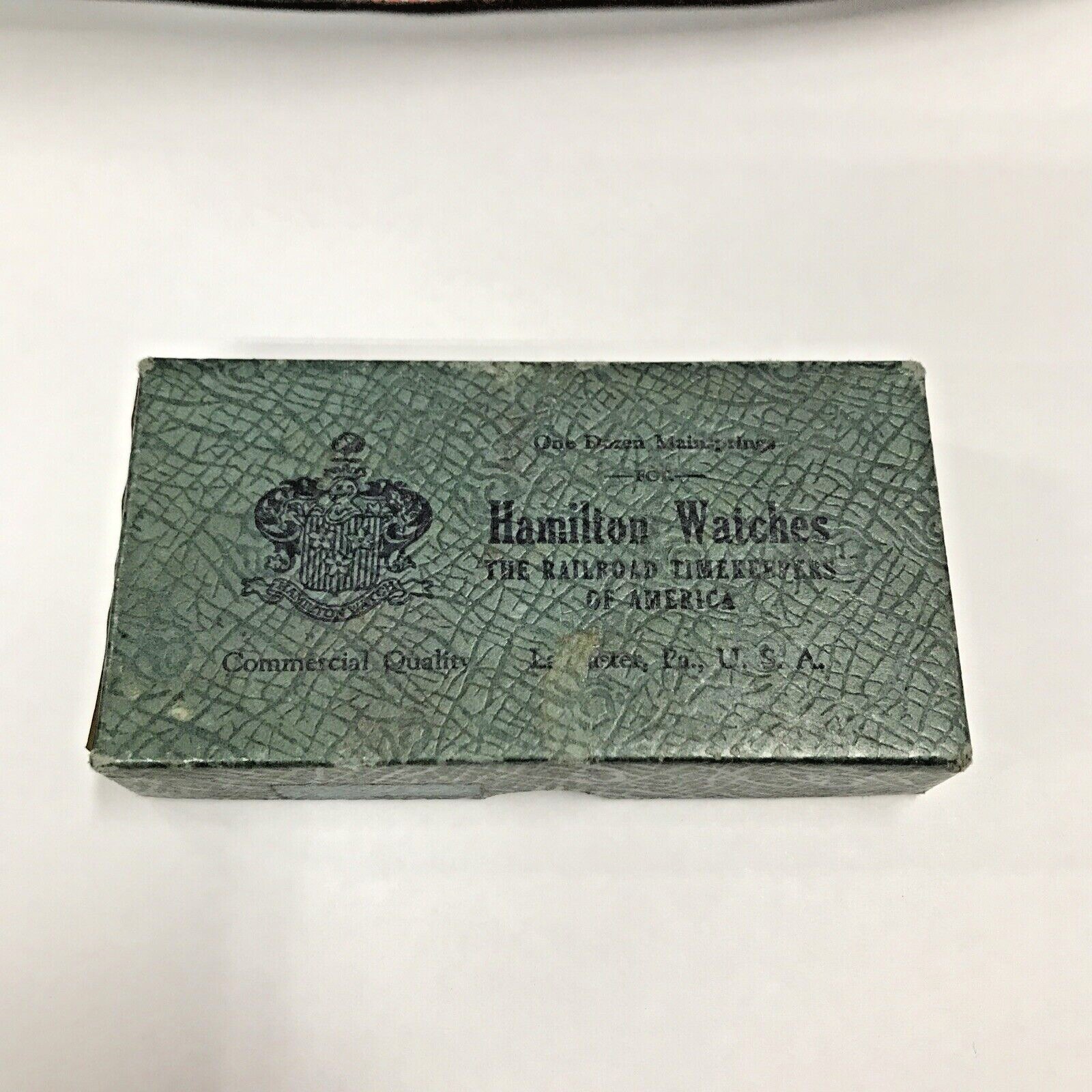 VINTAGE Hamilton Watches The Railroad Timekeepers of America Mainspring ...