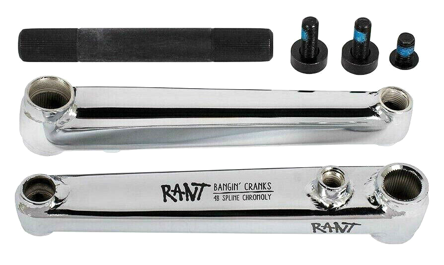 RANT BANGIN 48 CRANKS BMX BIKE BICYCLE 3 PC 19mm AUTHORIZED DEALER ...