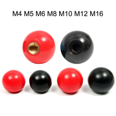 M4-M16 Threaded Insert Bakelite Plastic Ball Machine Handle Knob Ball ...