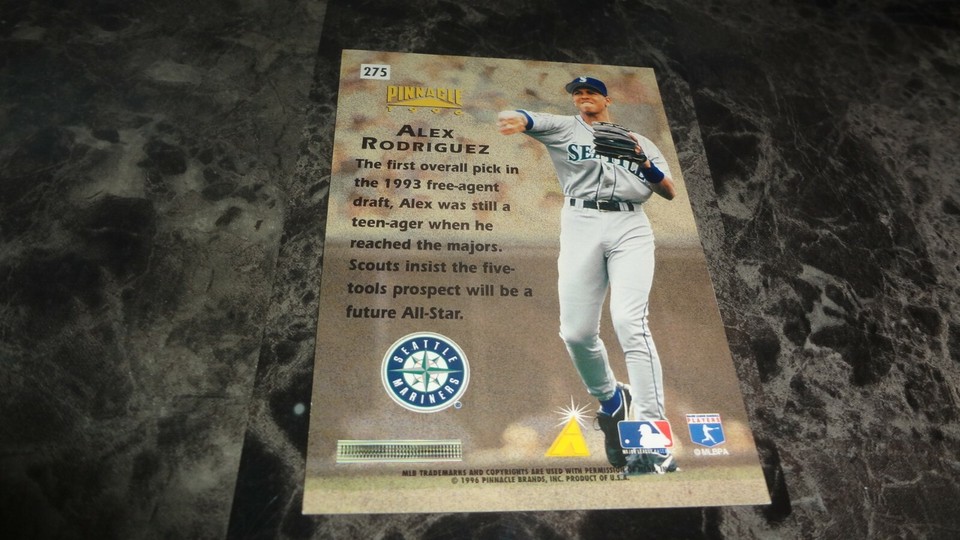 1996 PINNACLE HARDBALL HEROES # 275 ALEX RODRIGUEZ BASEBALL CARD | eBay