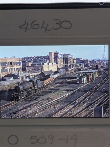 ⭐VINTAGE 1950's STEAM TRAIN AT RUGBY RAILWAY STATION LOCOMOTIVE 35MM ...