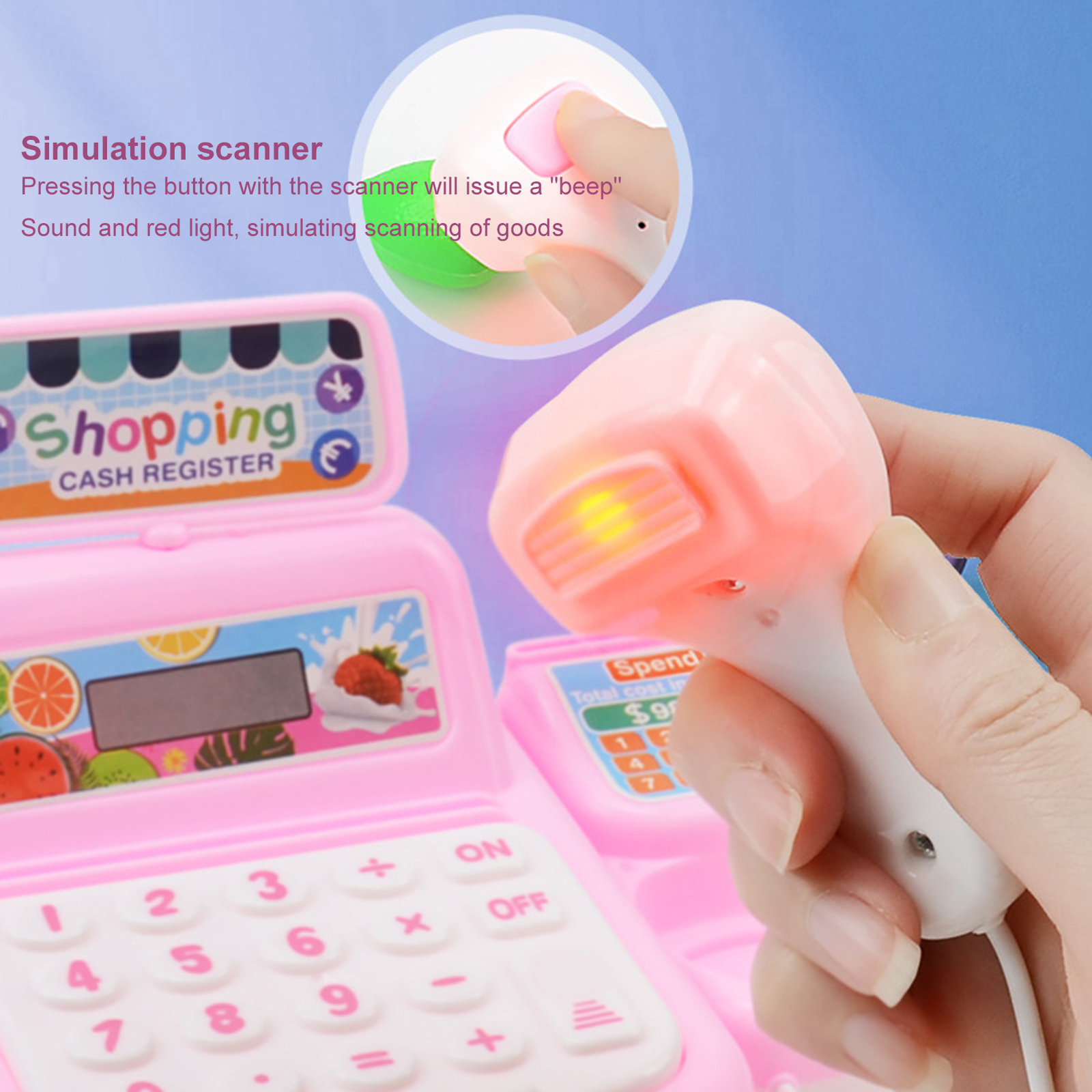 27pcs/set Simulation Toys Fun Entertainment Supermarket Cash Register ...