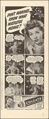 1940's Vintage ad for Colgate Ribbon Dental Cream WWII era (030117) | eBay