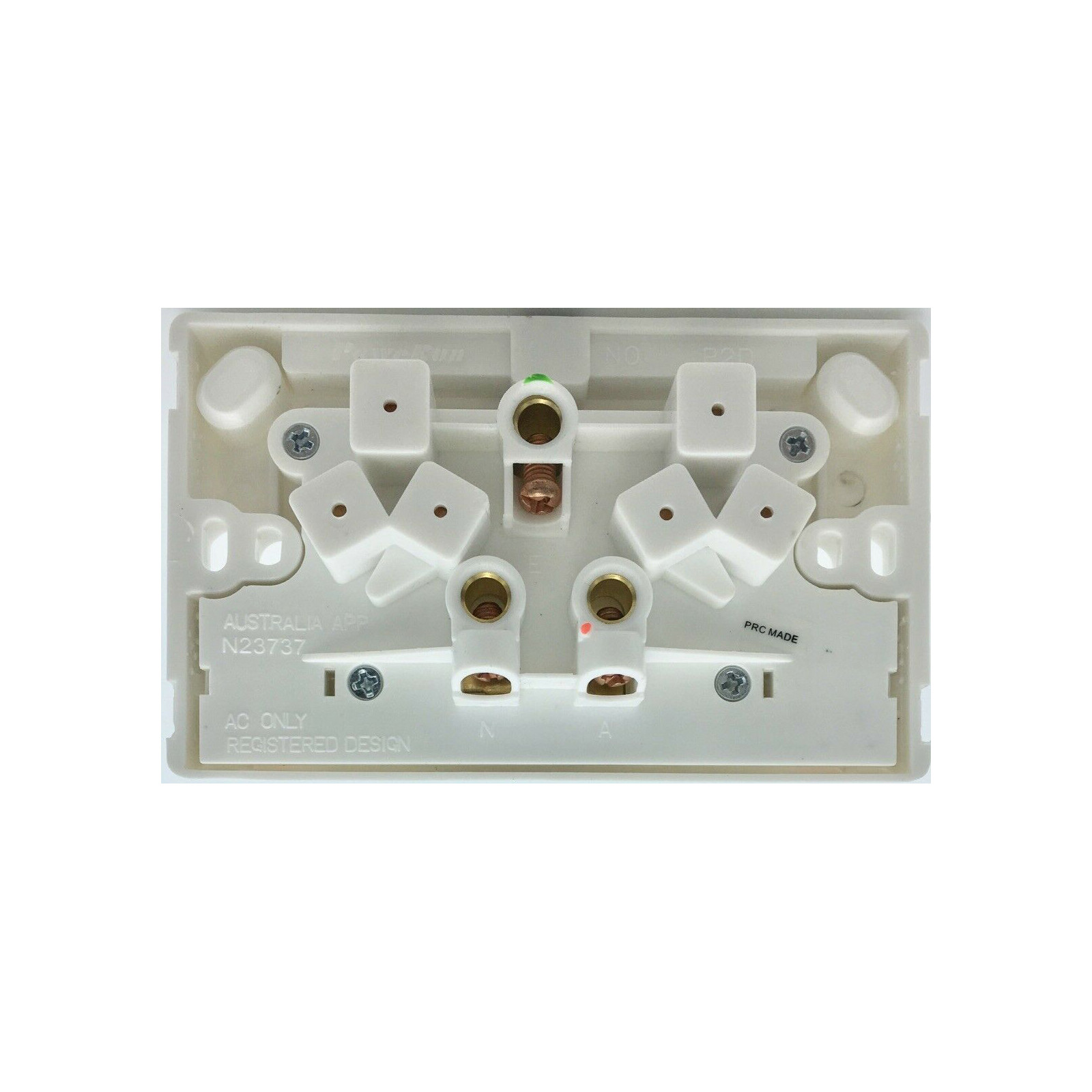 15A DOUBLE POLE GPO NEON Power Point Weatherproof IP65 Outlet Socket ...