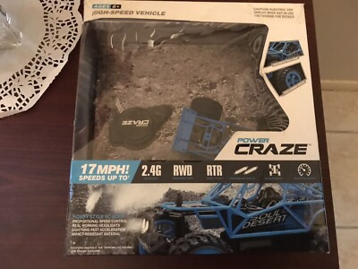 Power Craze Blue High Speed w/Remote Control / Parts Only / Read ...