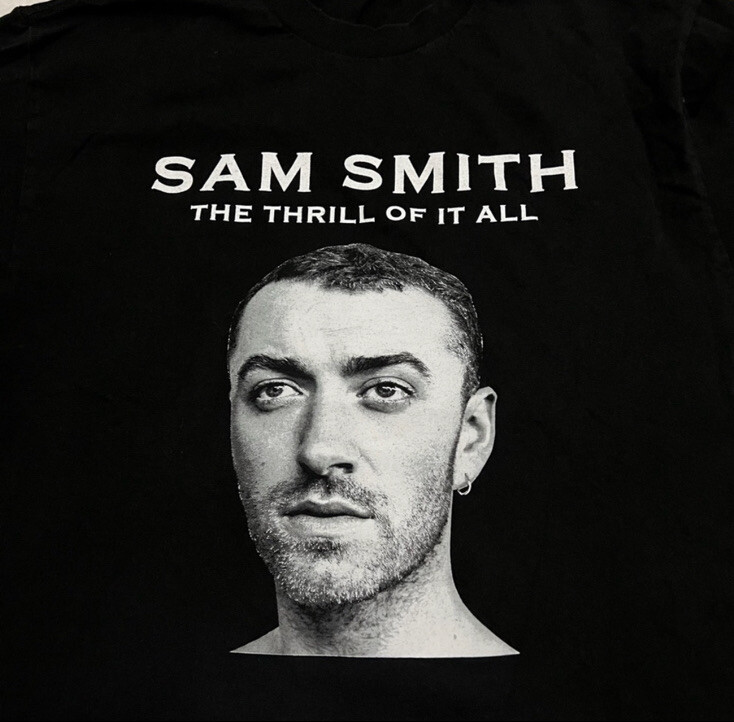 Sam Smith 2018 Tour Tee Size Large | eBay