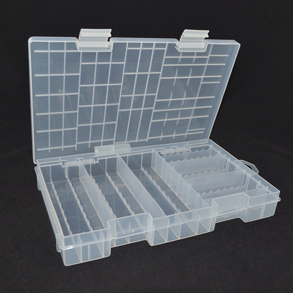 Clear Hard Case Holder Storage Box For Rechargeable AA AAA Batter | eBay