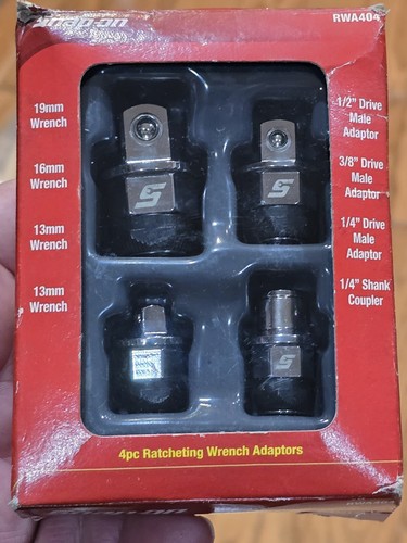 Snap-On 4 piece Ratcheting Wrench Adaptors (RWA404) | eBay