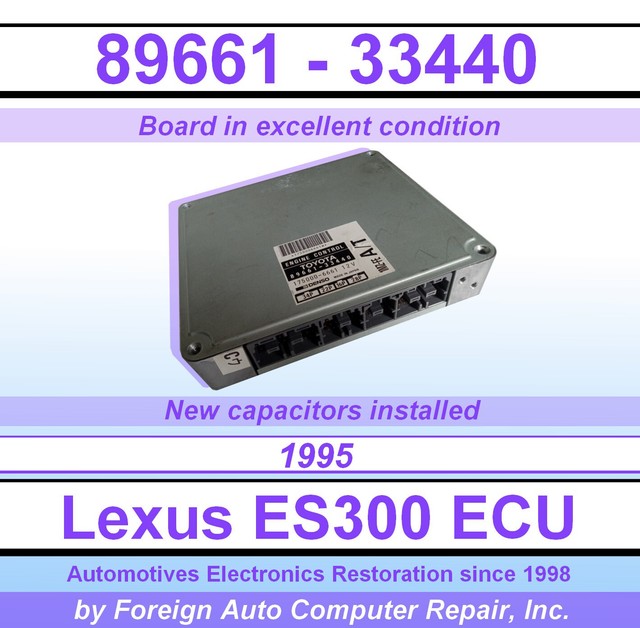 1995 Lexus Es300 ECM ECU Engine Computer Module 89661-33440 for sale ...
