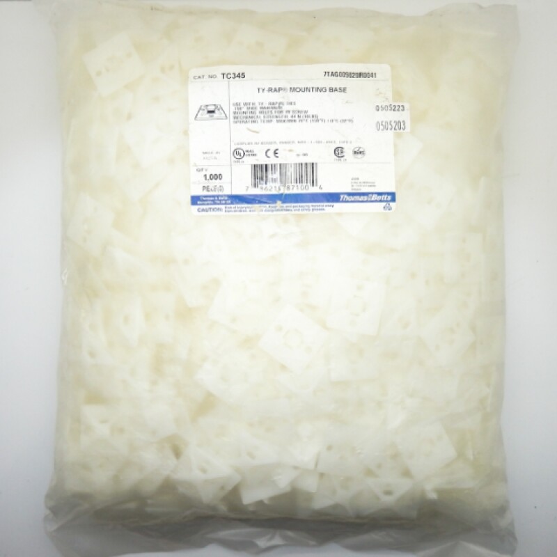 Pack of 1000 Thomas & Betts Ty-Rap Cable Tie Mounting Base TC345A | eBay