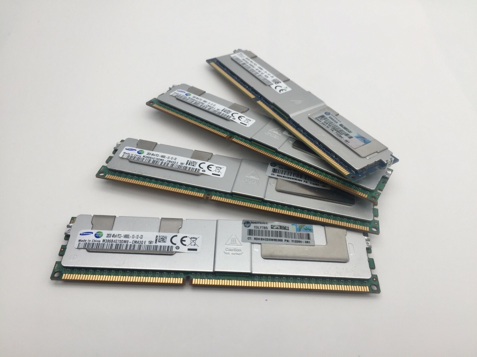 4 RAM ORIGINALI HP PN 712384-081 708643-B21 32GB 4Rx4 DDR3-14900L 128GB ...
