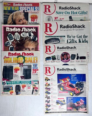 Vintage 1990s Radio Shack Catalog Ad Lot Collectible Electronics Toy ...