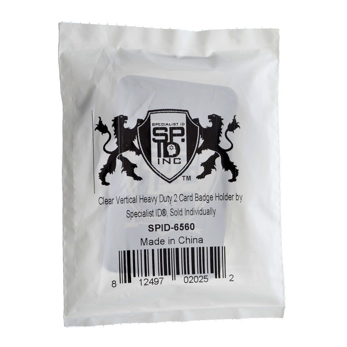 Clear Vertical Multiple Badge Holder - Top Loading Two Cards - by ...