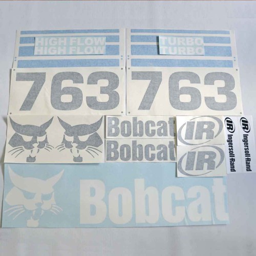 ANY MODEL Bobcat 763 DECALS Stickers Skid Steer loader New Repro decal ...