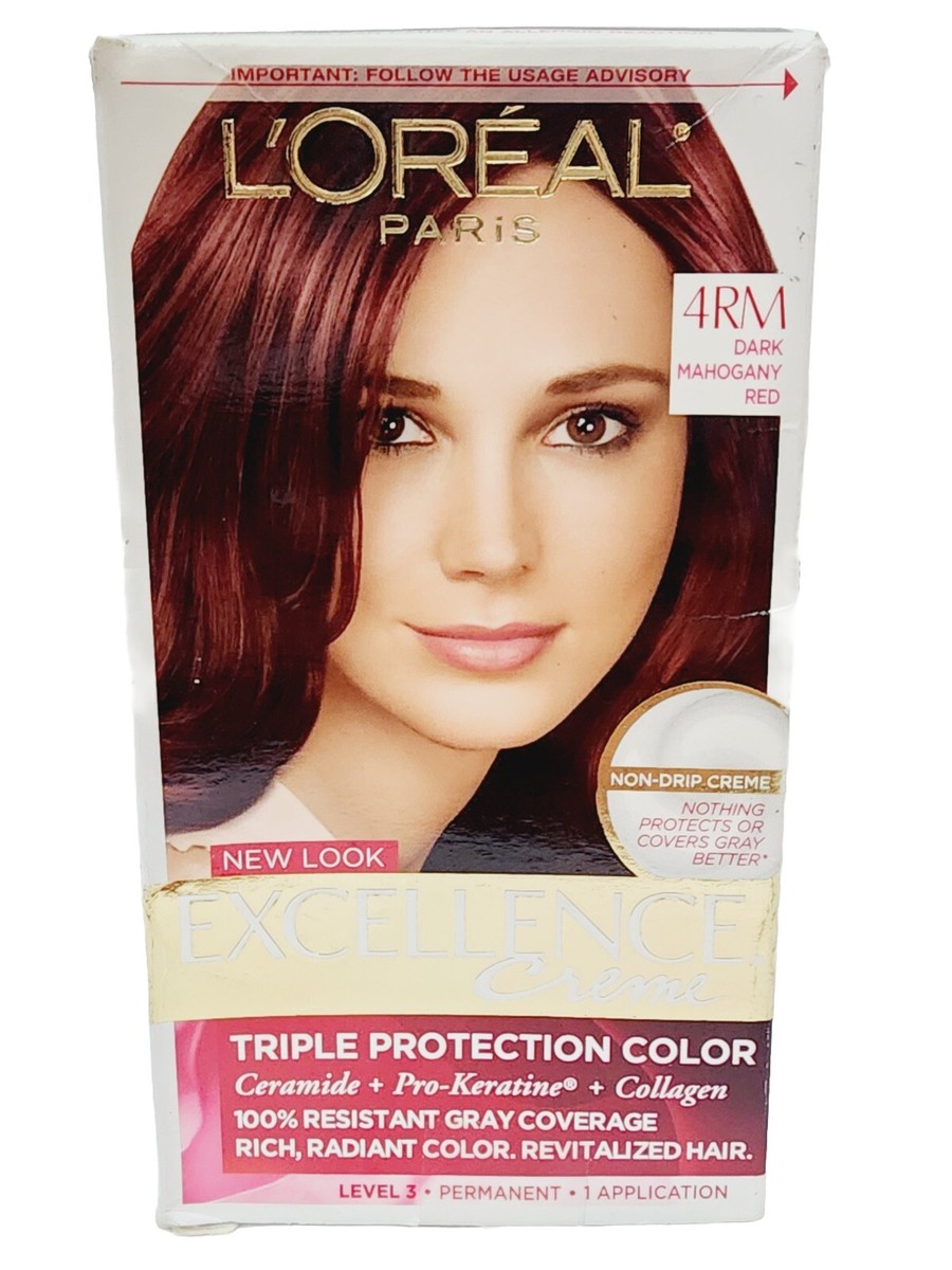 Red Brown Hair Color Loreal L'Oréal Paris Excellence Cream Hair Dye,