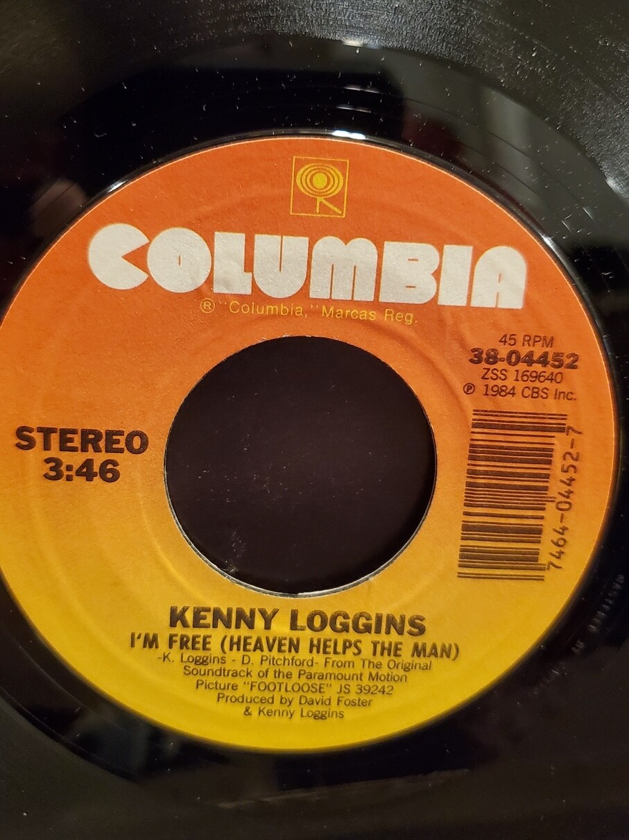 KENNY LOGGINS 7" 45 RPM "Welcome to Heartlight" & "I'm Free " VG ...