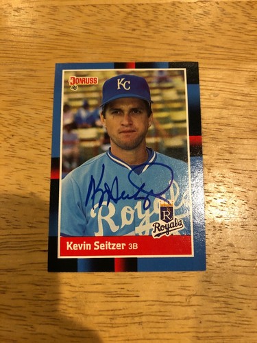 Kevin Seitzer 1988 Donruss Signed Autographed Card # 280 Kansas City ...