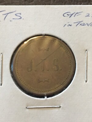 Token, J.T.S. Good For 25 Cents In Trade Vintage Coin Token P10 | eBay