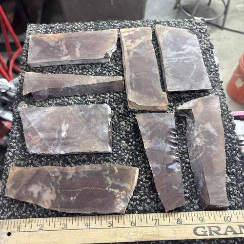 Heat Treaded Pokadot Agate Slabs Flint Knapping Material GB waxy Nice ...