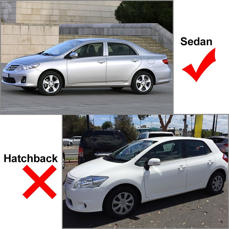 Rear Boot Mats Rubber Trunk Liner Cargo Floor Tray Fit Toyota Corolla ...