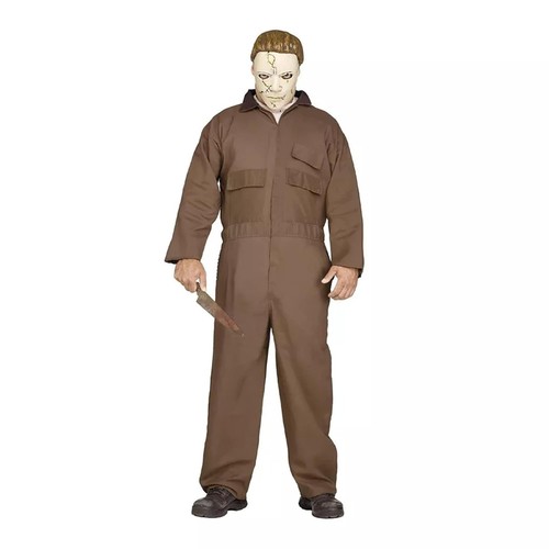 Halloween Michael Myers Adult Costume and Memory-Flex Mask | One Size ...