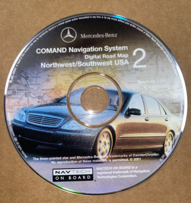Mercedes-Benz C E CL CLK S SL G-Class Navigation Digital Road Map 2 ...