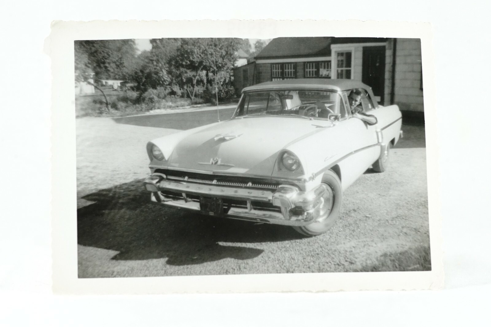 1956 Mercury Custom Original Snapshot Photo OOAK Two Door 56 Mercury ...
