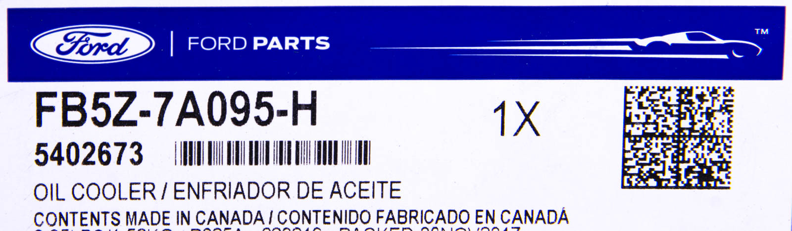 Ford OEM Transmission Oil Cooler-auxiliary Cooler FB5Z7A095H for sale ...