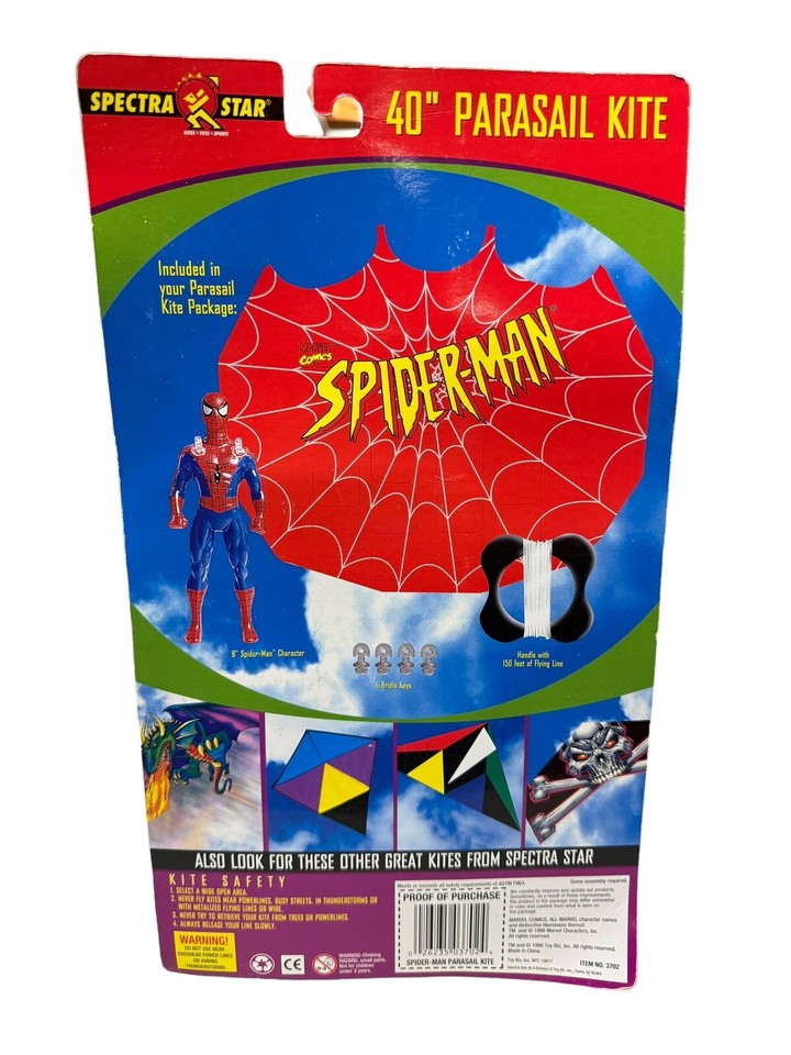 Spiderman Parasail Kite Spectra Star Marvel Kids | eBay