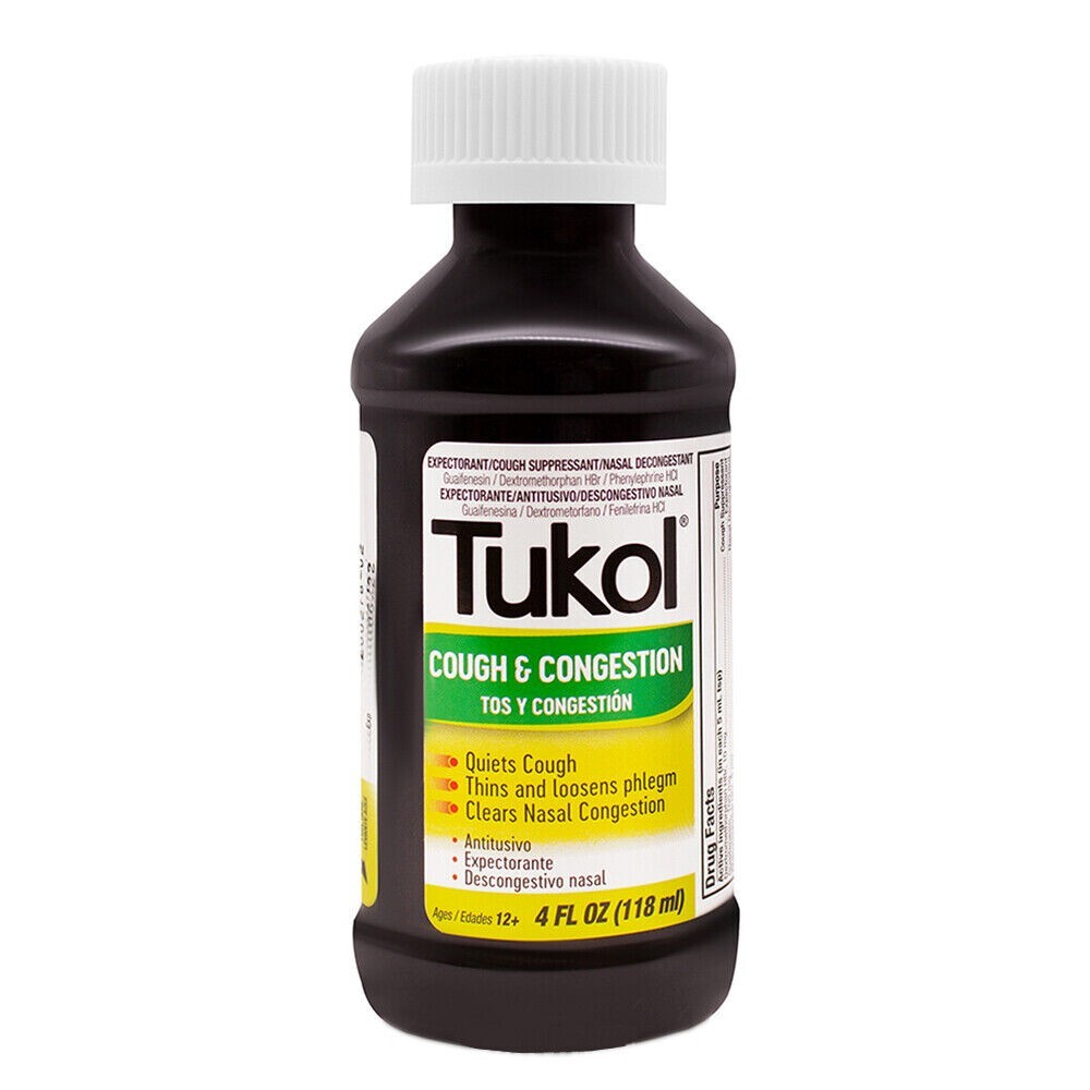 Tukol Cough & Congestion Cold Syrup. Effective Expectorant and ...