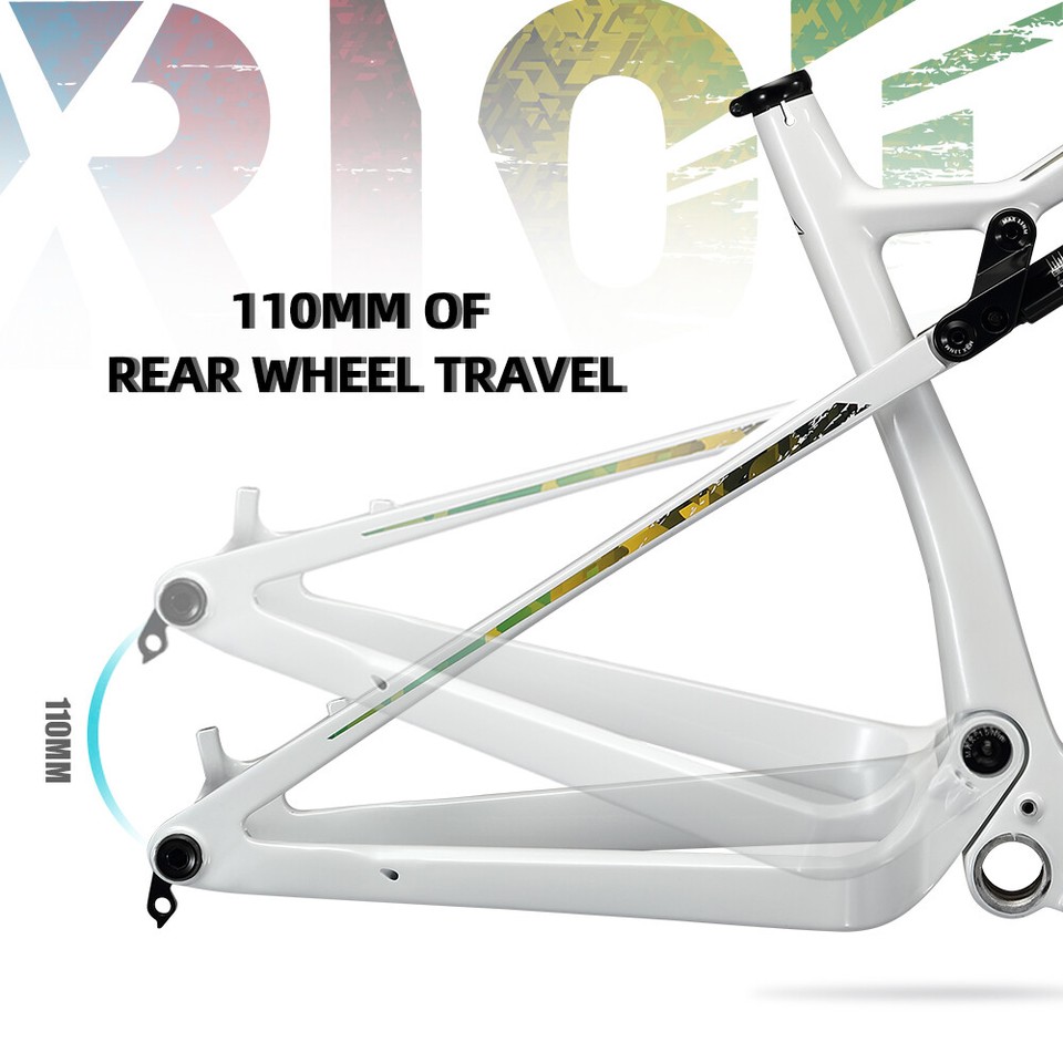 LEXON 29" Full Suspension Frame Carbon MTB Frame DH Cycling Downhill ...