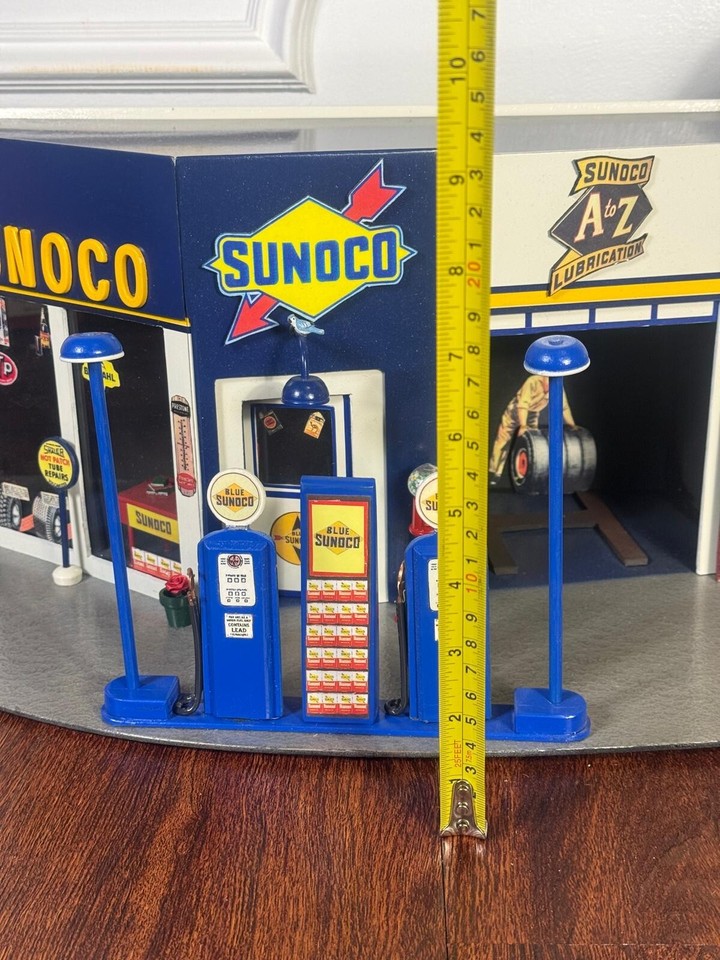Vintage Sunoco 2 Pump Gas Station Diorama | eBay
