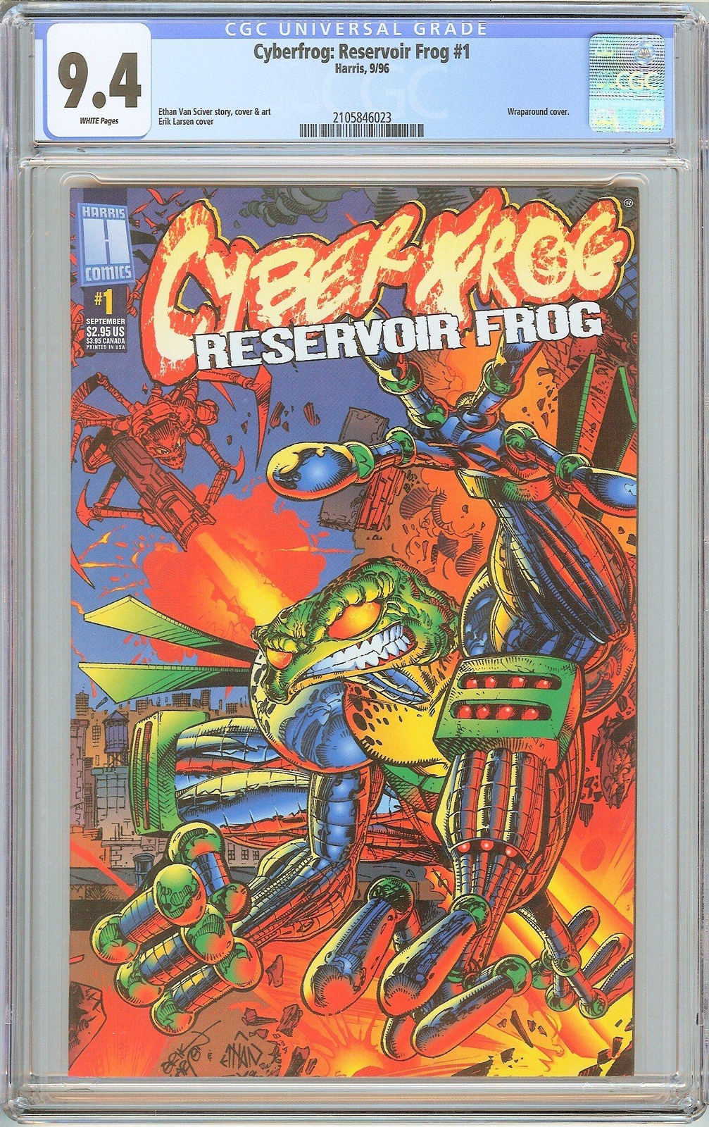 Cyberfrog Reservoir Frog #1 CGC 9.4 1996 2105846023 Wraparound cover | eBay