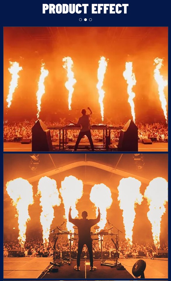 Iverens Fire Thrower Stage Flame Effect Machine DMX Party 150W Flame ...