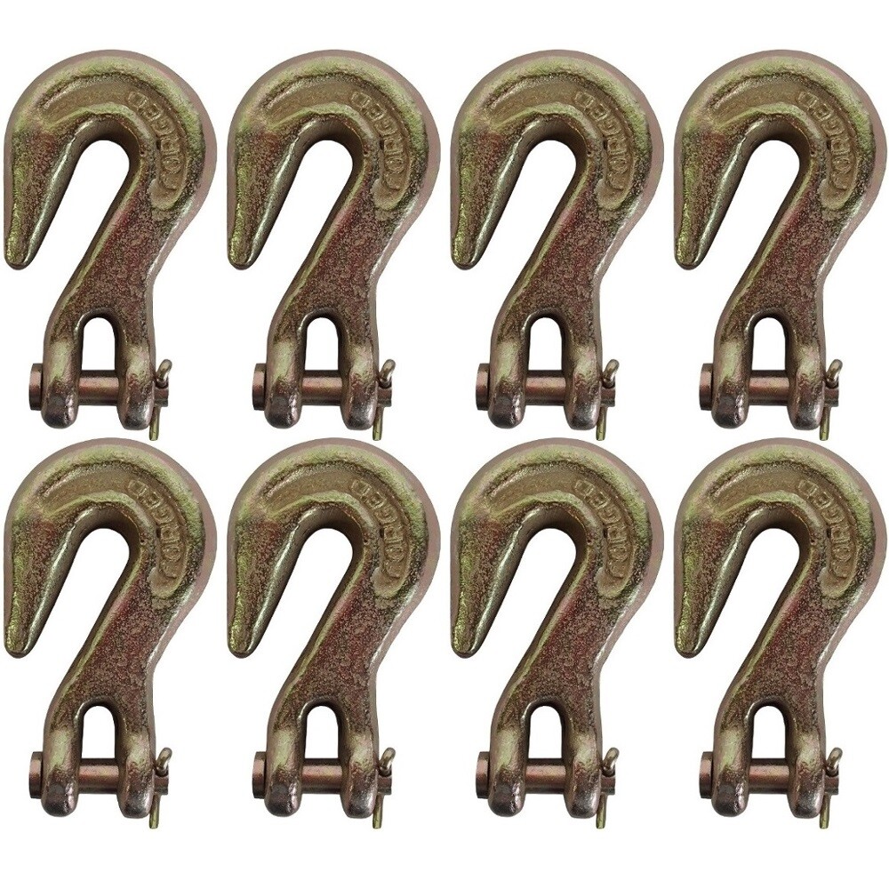 8x 5/16" Clevis Grab Hook Chain Lever Ratch Binder Flatbed Truck Hooks ...