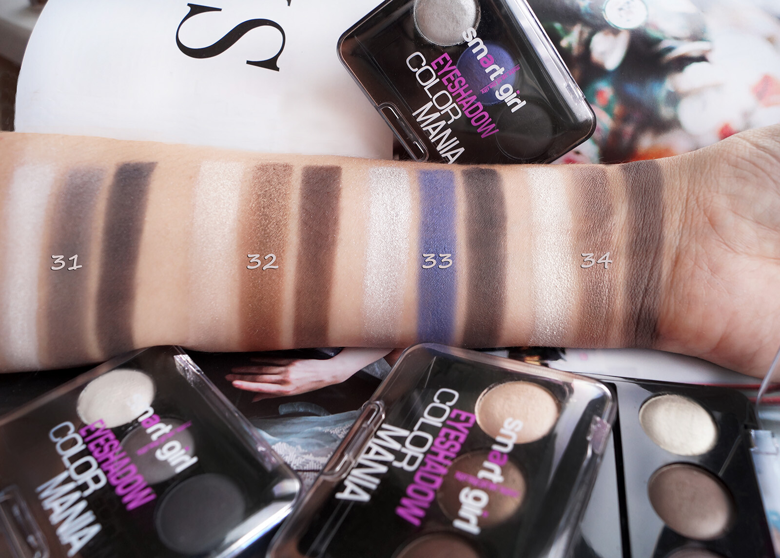 BELOR DESIGN Color Mania | Long Lasting COMPACT EYESHADOW Palette ...